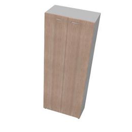 Schrank X-TIME-WORK, 5 OH, Holzt&uuml;ren, 860 x 430 x 2140 mm, Ulme