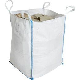 Sch&auml;fer Shop Containersack Sch&auml;fer Shop Genius Big Bag, mit Ein-/Auslauf, bis 1,25 t, 4 Hebeschlaufen, 5 St&uuml;ck, B 900 x T 900 x H 1750 mm, wei&szlig;