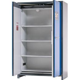 ASECOS Akku-Lagerschrank ION-CORE-90 CS 1200, 4 Fachb&ouml;den gelocht + 1 Bodenauffangwanne, B 1193 x T 615 x H 1953 mm