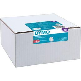 Dymo Mehrzwecketiketten, Papier, 57 x 32 mm, 12 x 1000 St&uuml;ck, wei&szlig;