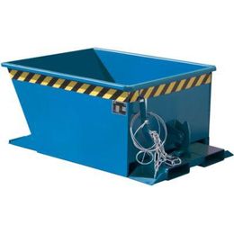 Bauer Kippbeh&auml;lter GU-RZ30, f&uuml;r Routenz&uuml;ge, Kipp- und Rutschsicherung, 300 l, RAL 5012 blau
