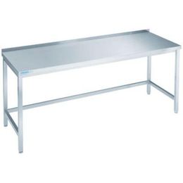 Arbeitstisch aus Edelstahl, unterfahrbar, 850 x 700 x 1600 mm