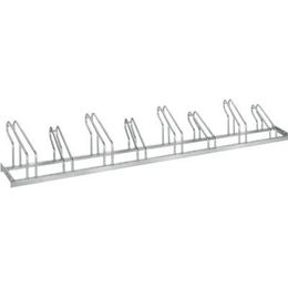 B&uuml;gelparker, 1-seitig, f&uuml;r Reifen bis B 55 mm, B 2800 x T 540 x H 500 mm, Stahl feuerverzinkt, 8 Einstellpl&auml;tze, montiert