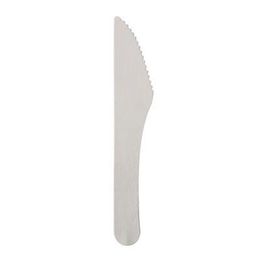 Einweg Besteck Papstar Pure, Messer, L 158 mm, biologisch abbaubar, aus FSC&reg;-zertifiziertem Papier, wei&szlig;, 100 St&uuml;ck