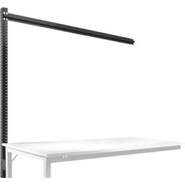 Manuflex Aufbauportal, Ansatzisch SPEZIAL Arbeitstisch-/Werkbanksystem UNIVERSAL/PROFI, 1750 mm, antharzit