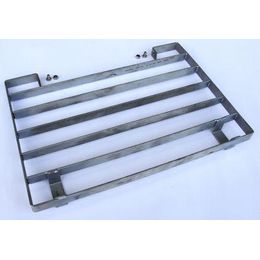 CEMO Abstreifrost f&uuml;r Grobschmutz f&uuml;r Stiefelreiniger ECO, Edelstahl, B 400 x T 284 x H 36 mm