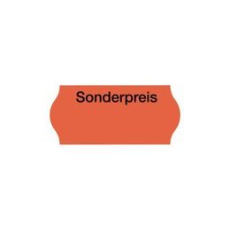 Etiketten f&uuml;r versch. Auszeichner, rot, m. Sonderpreis,10 Rollen