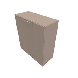 Fl&uuml;gelt&uuml;renschrank SOLUS PLAY, 3 OH, Griff oben, B 800 x T 440 x H 1122 mm, Stone grey