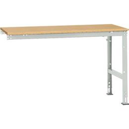 Manuflex Ansatztisch UNIVERSAL Standard, 1500 x 800 mm, Multiplex natur, lichtgrau