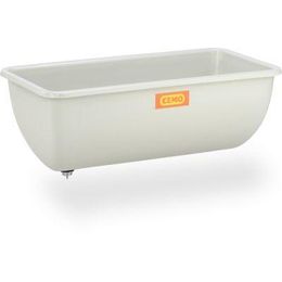 Sp&uuml;lwanne CEMO aus GFK, schlag- und kratzfest,L 800 x B 550 x H 330 mm, mit Ablaufanschluss, 75 I