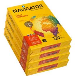 Kopierpapier NAVIGATOR Colour Documents, DIN A3, 120 g/m&sup2;, hochwei&szlig;, 2000 Blatt
