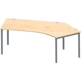 Sch&auml;fer Shop Sch&auml;fer Shop Genius Winkelschreibtisch MODENA FLEX 135&deg;, Ansatz rechts, Ahorn/anthrazit