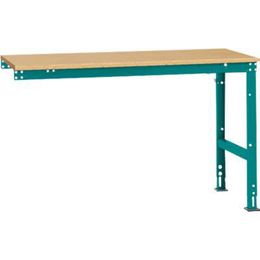 Manuflex Ansatztisch UNIVERSAL Standard, 1500 x 800 mm, Multiplex natur, wasserblau