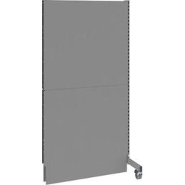 Sch&auml;fer Shop Sch&auml;fer Shop Select Schallschutz Stellwand, mobil, Anbaufeld, mit 1 St&uuml;tze & 1 Fu&szlig; mit Doppelrollen, B 1000 x T 740 x H 2000 mm, staubgrau RAL 7037