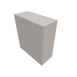 Fl&uuml;gelt&uuml;renschrank SOLUS PLAY, 3 OH, Griff oben, B 800 x T 440 x H 1122 mm, Ceramic grey