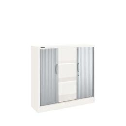 Sch&auml;fer Shop Sch&auml;fer Shop Select Rollladenschr&auml;nke, 3 Ordnerh&ouml;hen, B 1200 mm, wei&szlig;/alusilber