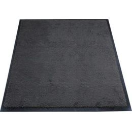 Schmutzfangmatte miltex Eazycare Style, eckig, antistatisch, UV-best&auml;ndig, waschbar, High-Twist-Nylon & Niltrilgummi, 750 x 850 mm, schwarzgrau