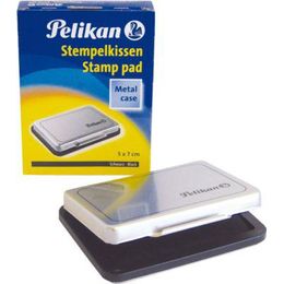Pelikan Stempelkissen Gr. Nr. 3, f&uuml;r Gummi- und Polymerstempel, in Metallicgeh&auml;use, 50 x 70 mm, schwarz