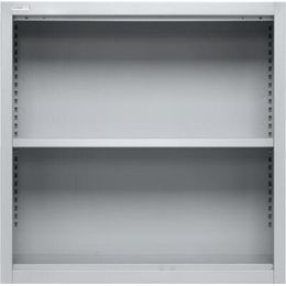 Sch&auml;fer Shop Sch&auml;fer Shop Select Aufsatzregal MS, 2 OH, B 800 x T 400 x H 800 mm, Stahlblech, Wei&szlig;aluminium