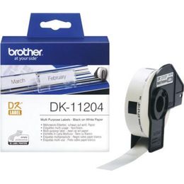 Brother Mehrzweck-Etiketten DK-11204, 17x54 mm, 400 St&uuml;ck