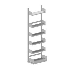 Kerkmann Variabo Freiarmregal, Grundfeld, einseitig, 300 mm Fachbodentiefe, 750 x 2500 mm