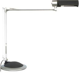 LED-Tischleuchte Mauloffice, dreh- & neigbarer Kopf/Arm, 950 Lumen, Fu&szlig;auswahl, H&ouml;he 540 mm, Aluminium & Metall, Silber-Anthrazit