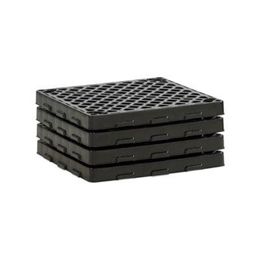 PE-Gitterroste f&uuml;r PE-Palettenauffangwannen CEMO 220/4 und 400/4, B 600 x T 600 x H 70 mm, 4 St&uuml;ck