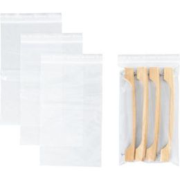 S&Z Druckverschlussbeutel, Polypropylen, 150 &times; 250 mm, 90 &micro;m, 50% Regeneratanteil, transparent, ohne Druck, 1000 Stk.
