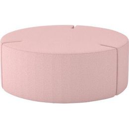 Nowy Styl NowyStyl Sitzpouf Tri.Ply L, modular, Blazer-Stoff, &oslash; 115 cm, rosa