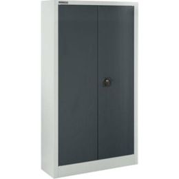 Sch&auml;fer Shop Sch&auml;fer Shop Select Materialschrank MSI 16408i , B 800 x T 400 x H 1585 mm, 3 B&ouml;den, Stahl, lichtgrau/anthrazitgrau