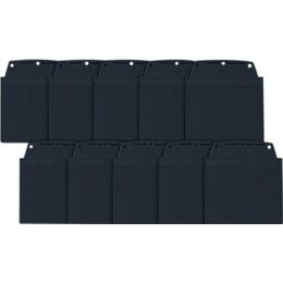 Orgatex Sichttaschen, A6 quer, anthrazit, 10 St.