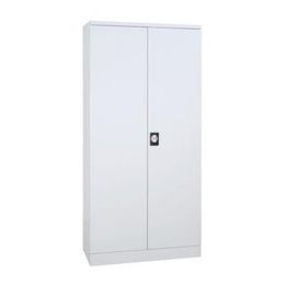 Stahlschrank, 4 Fachb&ouml;den, 5 OH, H 1950 x B 920 x T 600 mm, lichtgrau/lichtgrau