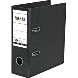 Falken Ordner, DIN A5 hoch, schwarz, R&uuml;ckenbreite 80 mm