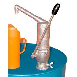 Kurbelpumpe CEMO, 0,38 l/Umdrehung, gebogener Auslauf, f&uuml;r 60/200 l F&auml;sser