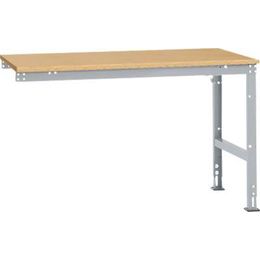 Manuflex Ansatztisch UNIVERSAL Standard, Tischplatte Multiplex, 1500x1000, alusilber