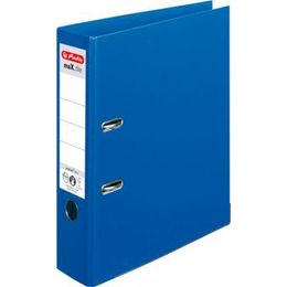 Herlitz Ordner maX.file protect plus, DIN A4, R&uuml;ckenbreite 80 mm, blau
