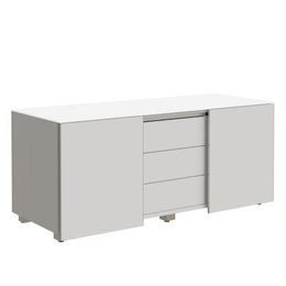 Multicontainer SOLUS PLAY, 3 Sch&uuml;be, B 1350 x T 523 x H 583 mm, wei&szlig;