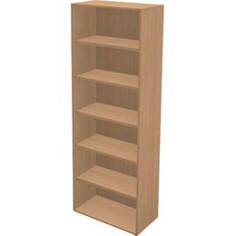 Sch&auml;fer Shop Sch&auml;fer Shop Genius Regal TETRIS WALL, 6 Ordnerh&ouml;hen, B 800 x T 420 x H 2250 mm, Buche-Dekor