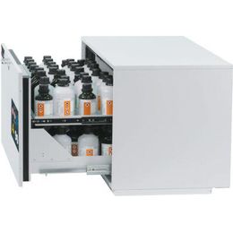 2. Auszugsebene f&uuml;r ASECOS Sicherheitsschr&auml;nke der UB90 und UB30 Serie, Stahlblech, lichtgrau, B 942 x T 442 x H 45 mm, 7 l, bis 25 kg