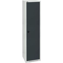 Sch&auml;fer Shop Sch&auml;fer Shop Genius Fl&uuml;gelt&uuml;renschrank FS, Stahl, mit Bel&uuml;ftungsl&ouml;chern, B 545 x T 520 x H 1950 mm, 5 OH, Lichtgrau/Anthrazitgrau, bis 250 kg