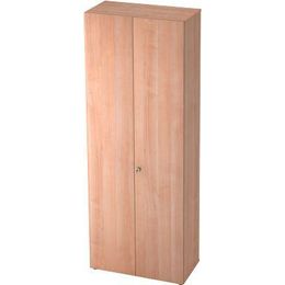 Schrank TOPAS LINE, Akten/Garderobenschrank, 6 Ordnerh&ouml;hen, B 800 mm, Nussbaum