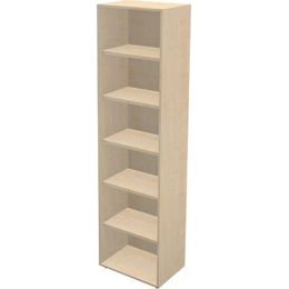 Sch&auml;fer Shop Sch&auml;fer Shop Genius Regal TETRIS WALL, 6 Ordnerh&ouml;hen, B 600 x T 420 x H 2250 mm, Ahorn-Dekor