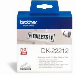 Brother Endlos-Etikett DK-22212, 62mm x 15,24m, Film wei&szlig;
