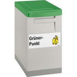 Probbax Modul-Sammelbox WSB grau, Deckel gr&uuml;n