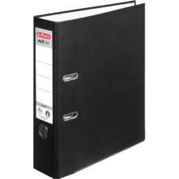Herlitz Ordner maX.file protect, DIN A4, R&uuml;ckenbreite 80 mm, schwarz