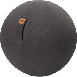 Sitzball FELT, Filzimitat 100% Polyester, waschbar, rei&szlig;fest, Trageschlaufe, anthrazit