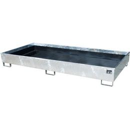 Bauer Regalwanne RW 2700-2 PE, mit PE-Einsatz, L 2665 x B 1315 x H 305 mm, feuerverzinkt