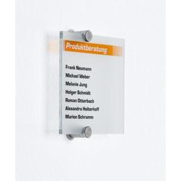 Durable Crystal Sign T&uuml;rschild, Acrylglas, B 210 x H 297 mm, DIN A4