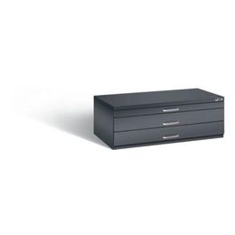 Planschrank aus Stahl, f&uuml;r Formate bis DIN A1, 3 Schubladen