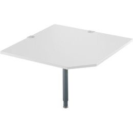 Sch&auml;fer Shop Systemwinkelplatte, CAD, Fu&szlig;, B 1200 mm x T 1200 mm, wei&szlig;/anthrazit
